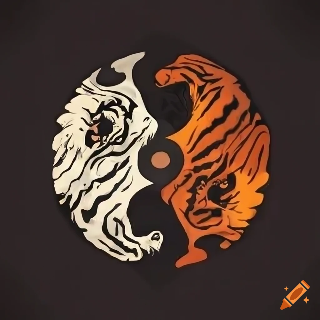 Image of yin and yang tigers