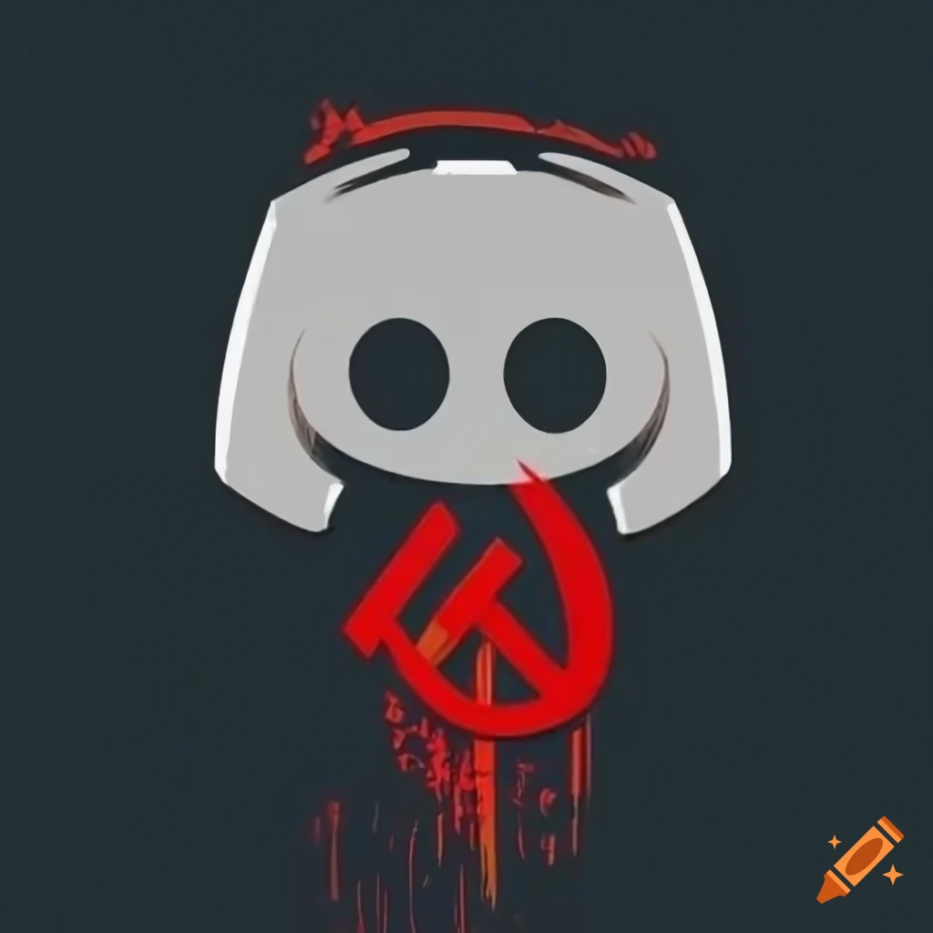 Symbol of communism with discord logo on Craiyon