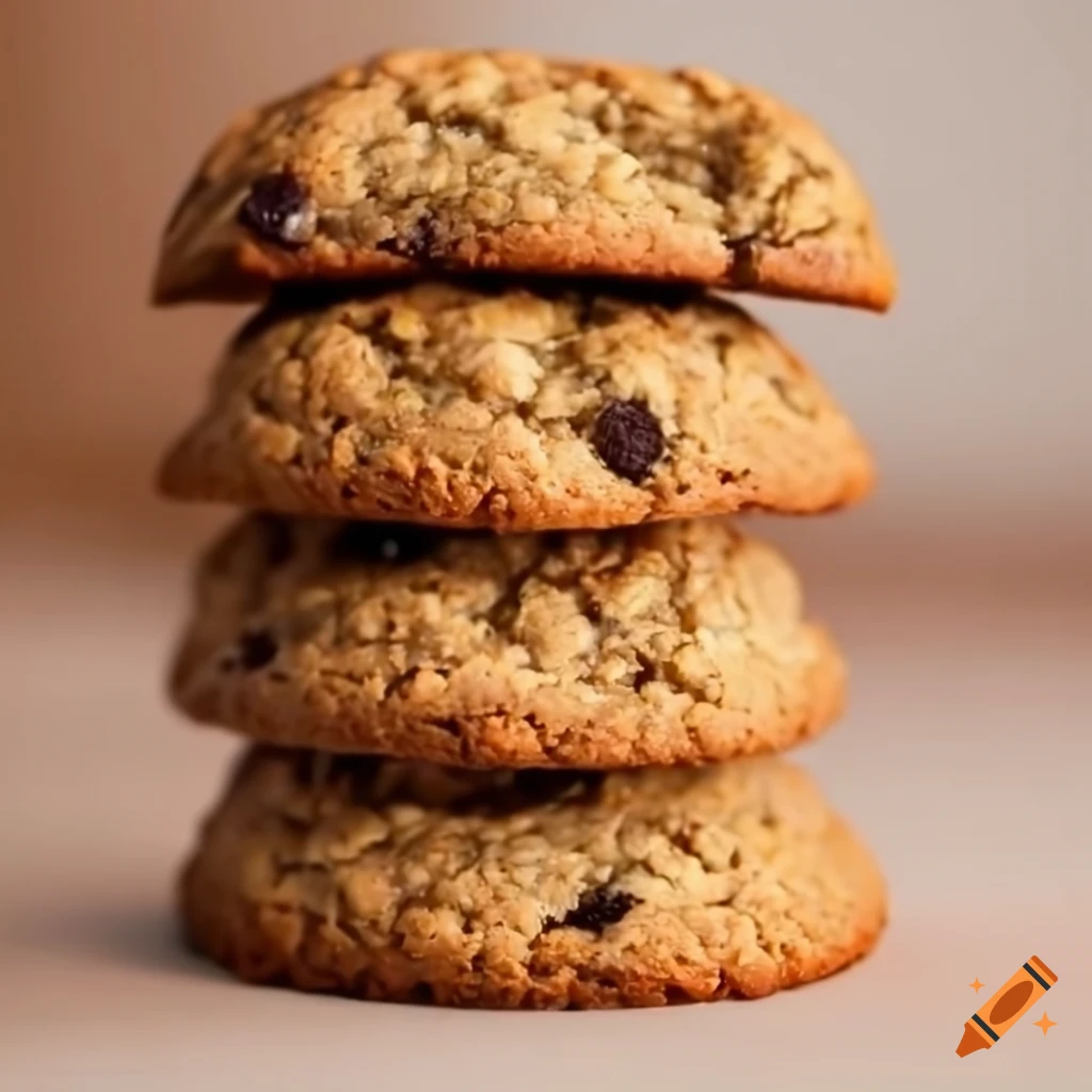 Oatmeal cookies on Craiyon