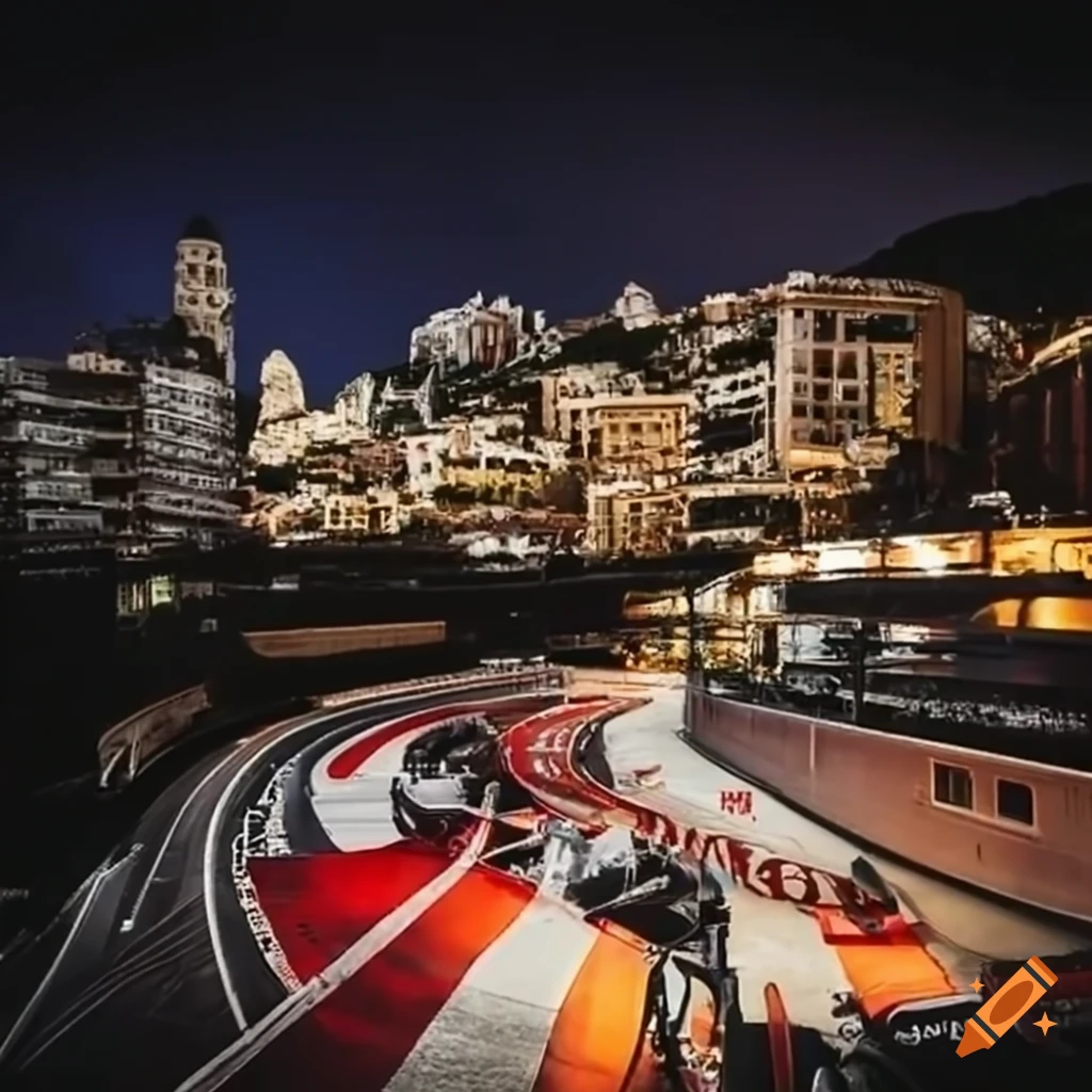 Monaco race circuit on Craiyon