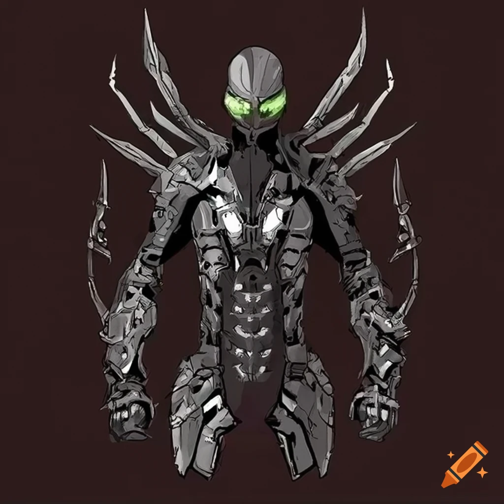 Cyborg superhero in gray steel armor on Craiyon