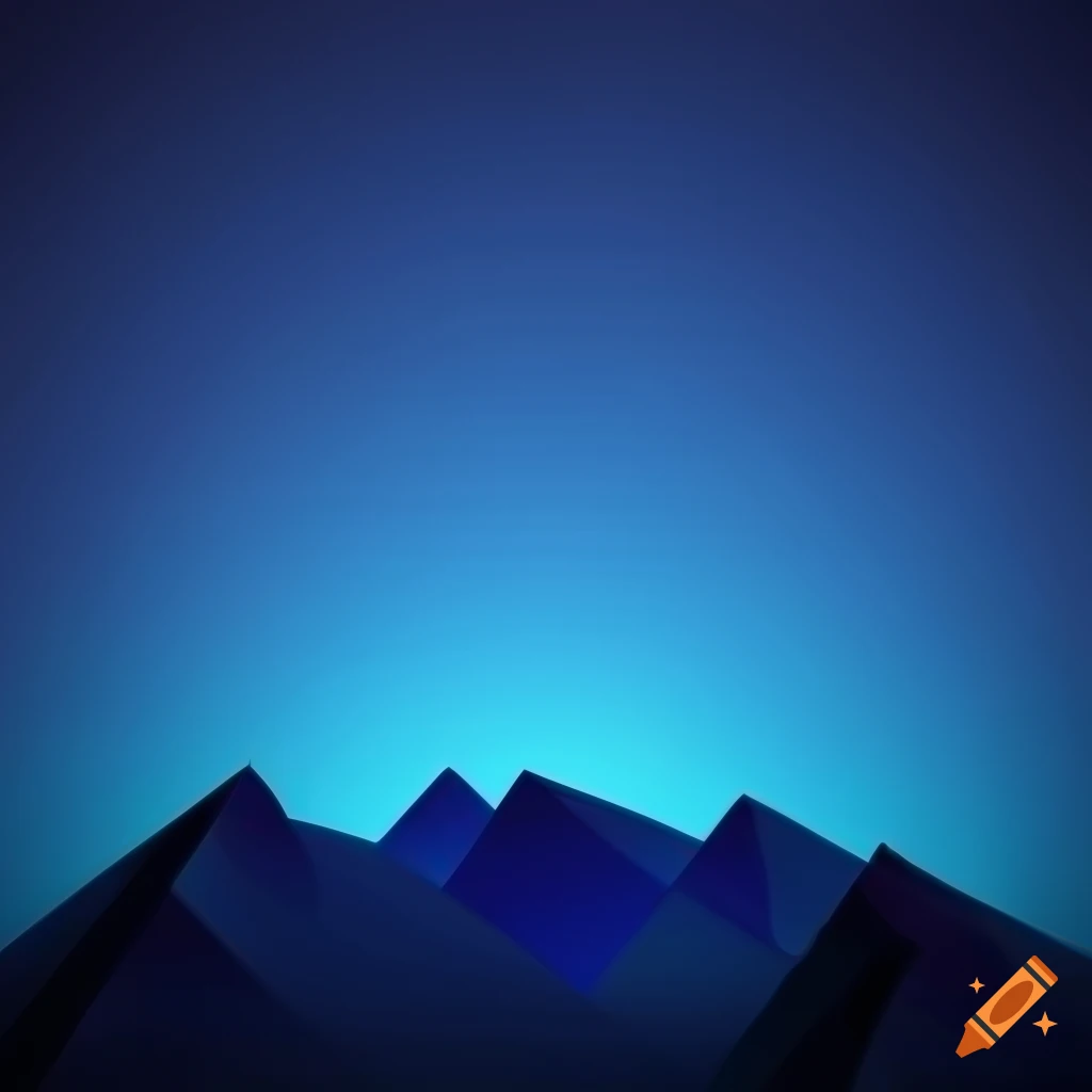 Gradient background with mountain shapes on Craiyon