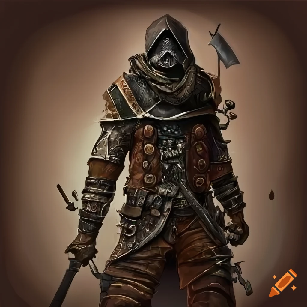 Image of a post-apocalyptic swordsman on Craiyon