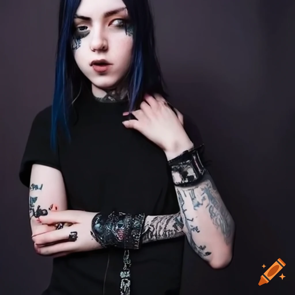 Image of Lil Xan and Billie Eilish in gothic fashion on Craiyon