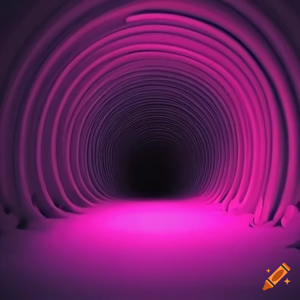 Neon pink noir tunnel