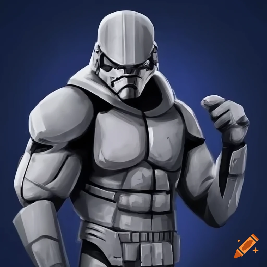Image of a muscular star wars soldier