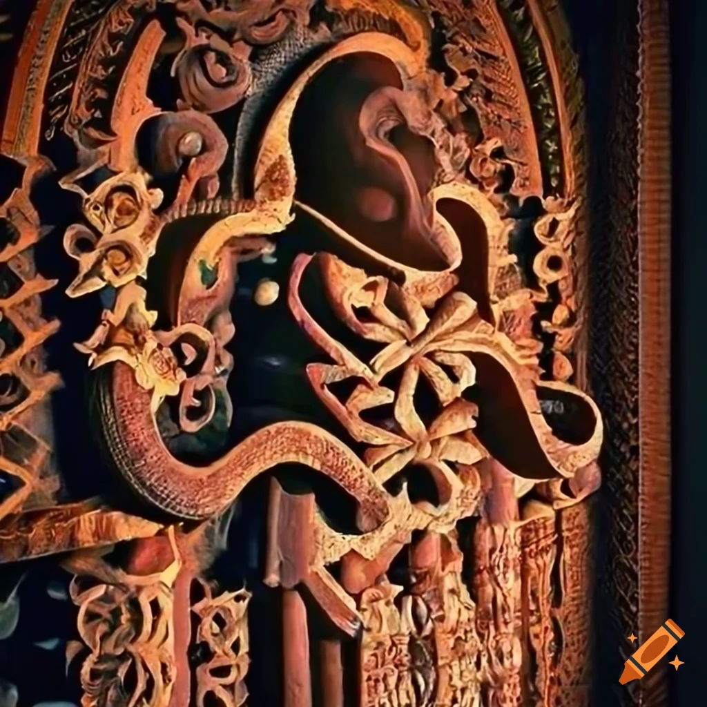 Maze carved with a scalpel into a crusty loaf of bread on Craiyon