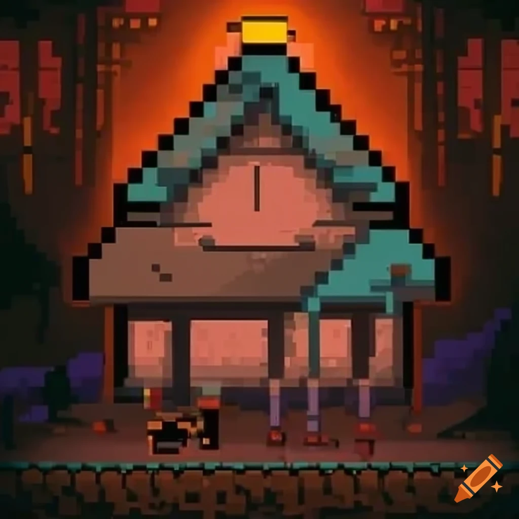 8-bit game illustration on Craiyon