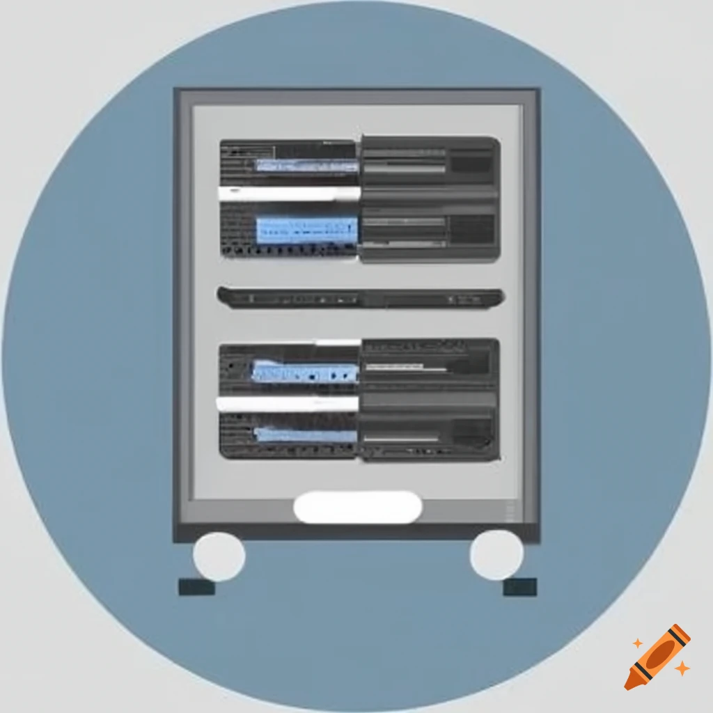 Illustration of a proficient server master on Craiyon