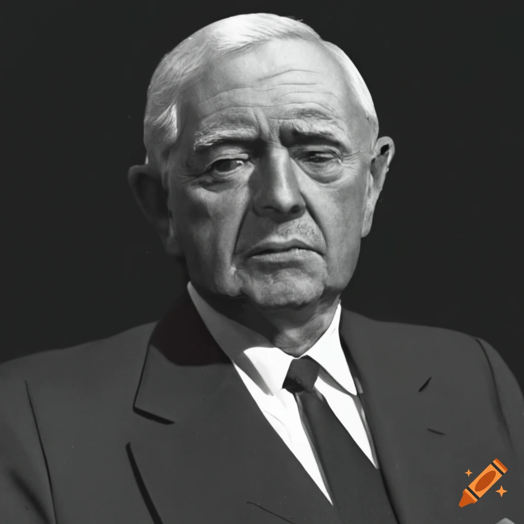 Portrait of ian smith, 8th prime minister of rhodesia