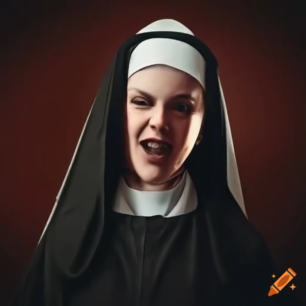 Nuns serving beer in a bar on Craiyon