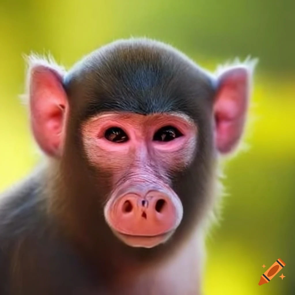 Image of a monkey pig on Craiyon