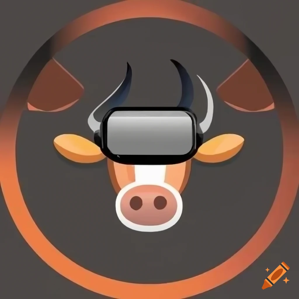 Cow wearing a vr headset on Craiyon