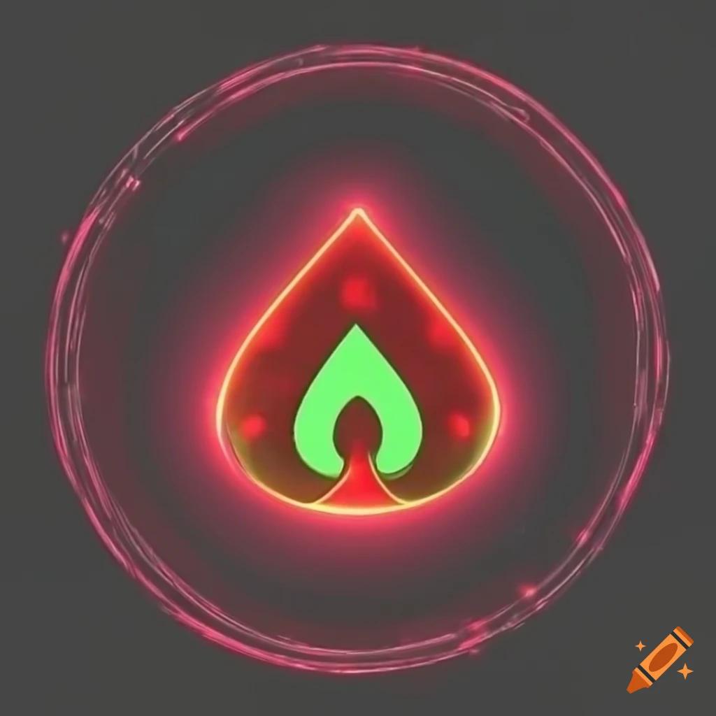 Tinder icon app in water-liquid style on black background on Craiyon