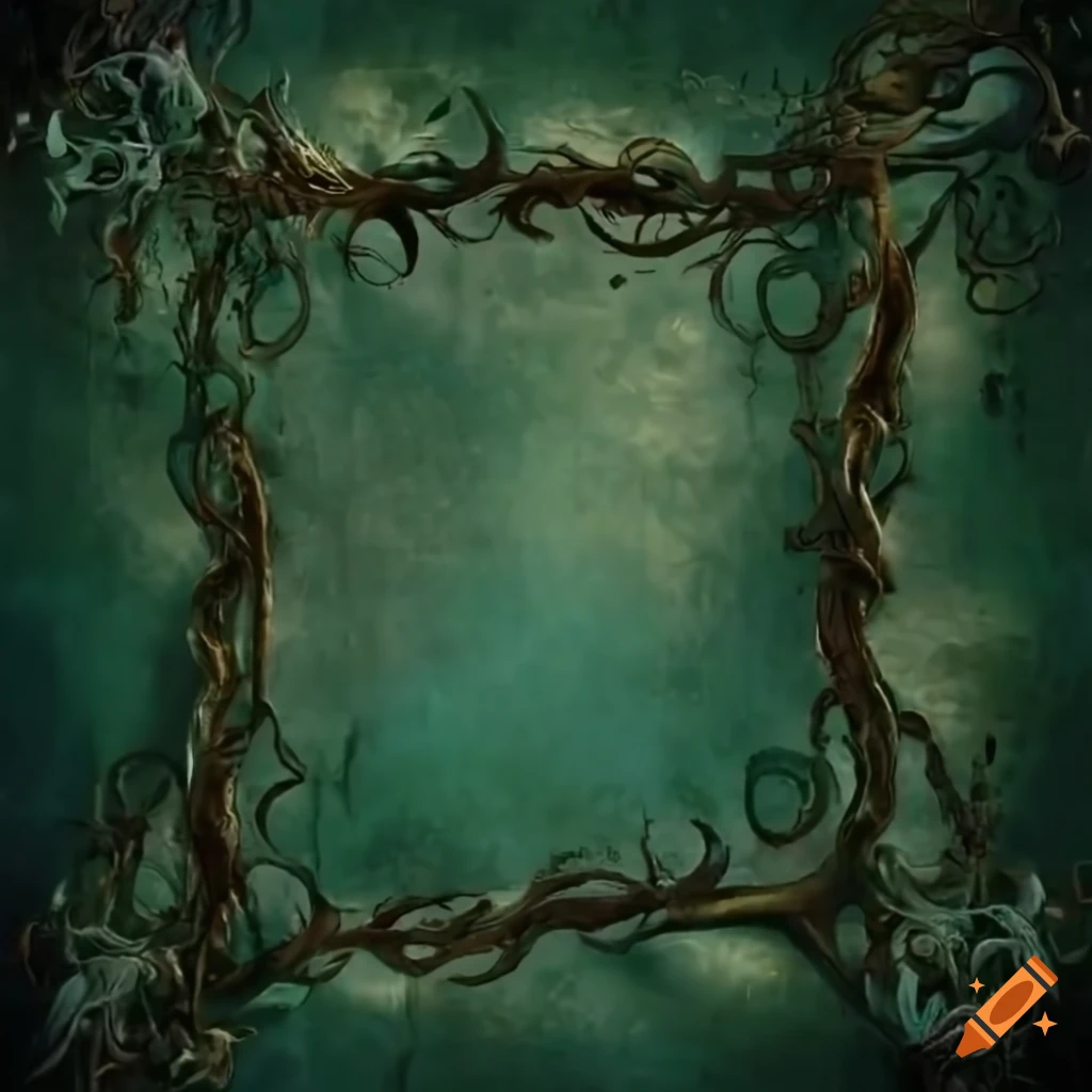 Texture of a magical vine wall spell on Craiyon