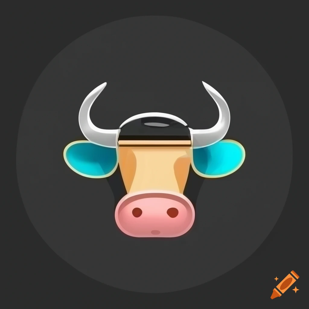Cow wearing VR headset icon on Craiyon