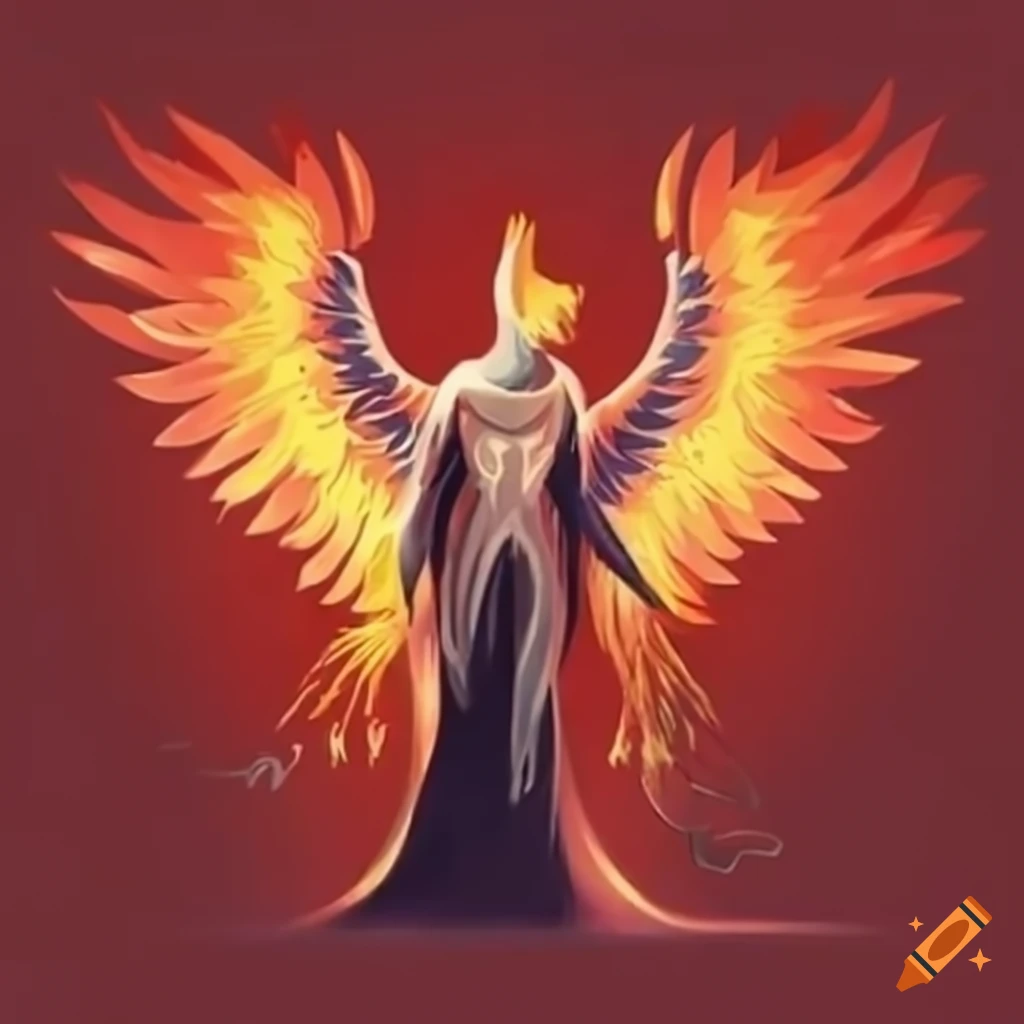 Heroic phoenix character for fenix startup founders