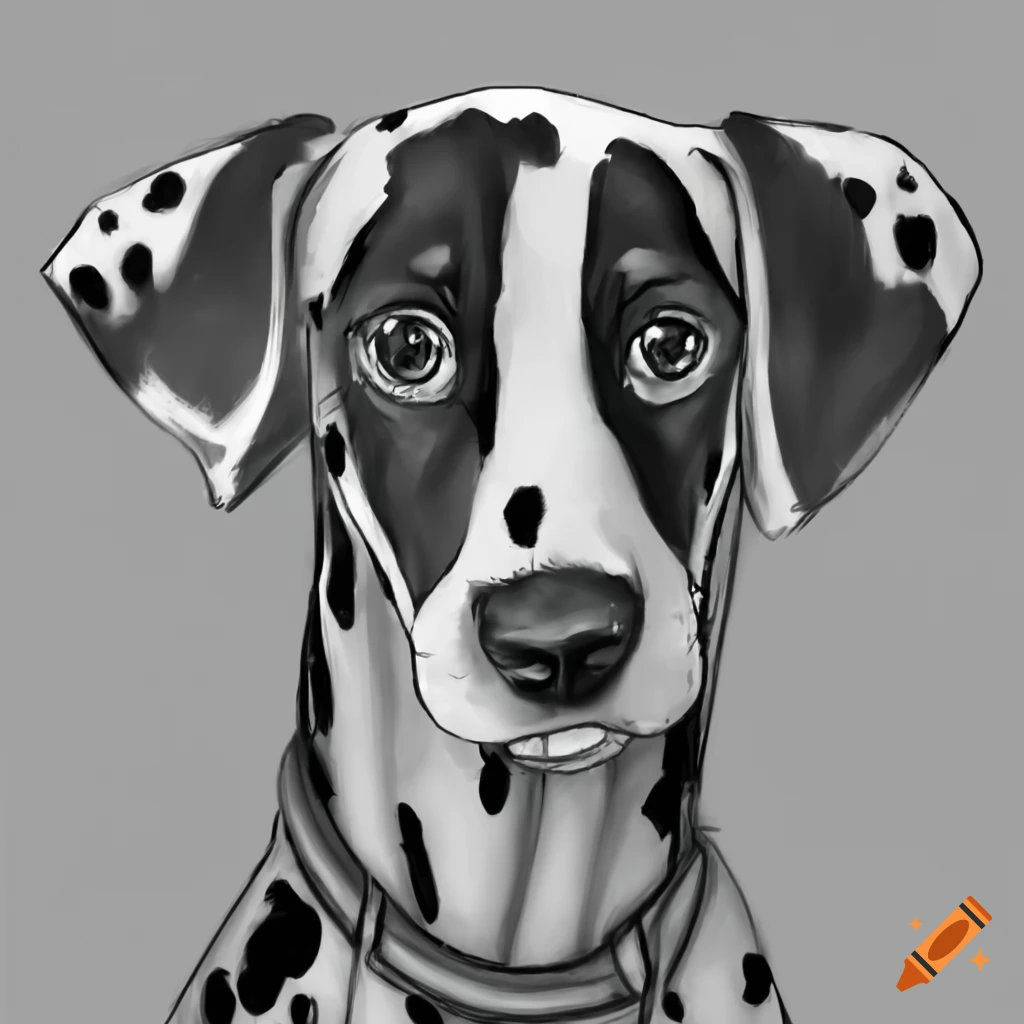 Set of classic henri matisse dalmatian dog drawings in ink on Craiyon