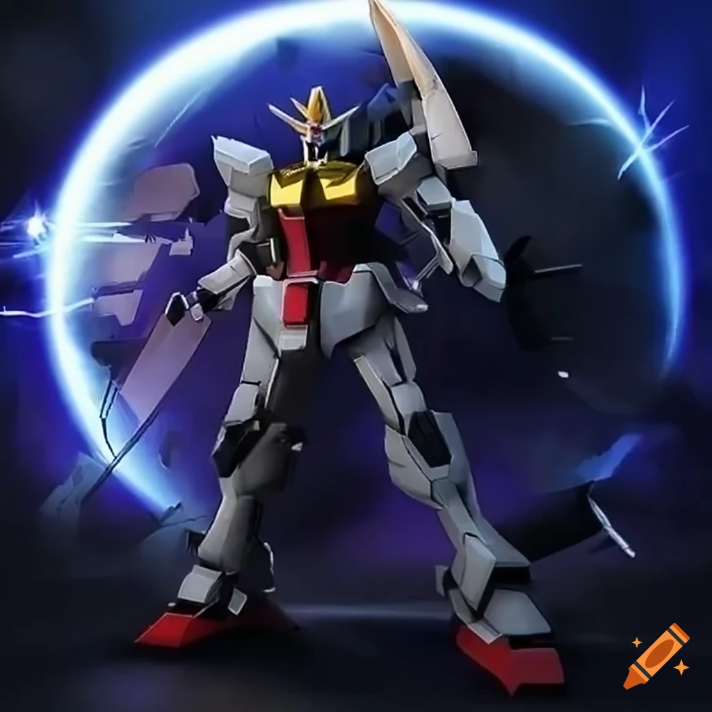 Zeus lightning themed gundam and pacific rim yaeger fusion with massive ...