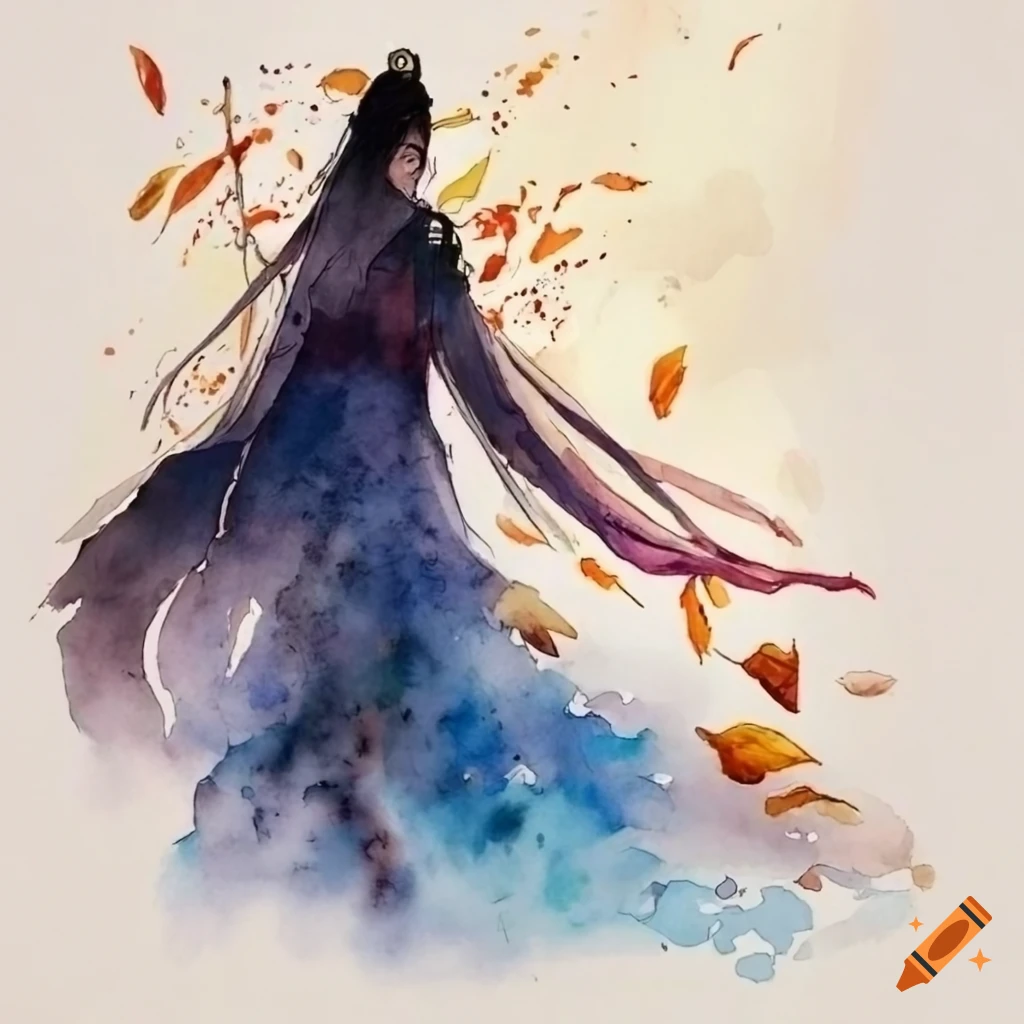 Fee xian cheng dao, watercolor painting, immortal characters on Craiyon