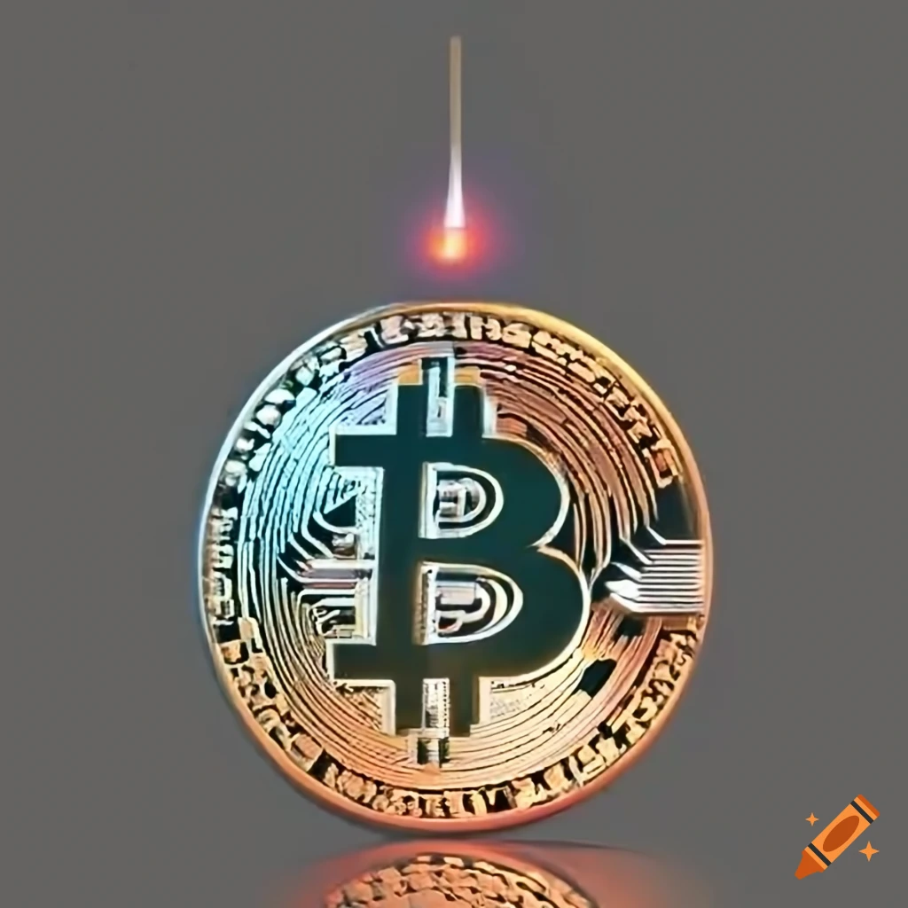 Intricate bitcoin patterns on Craiyon