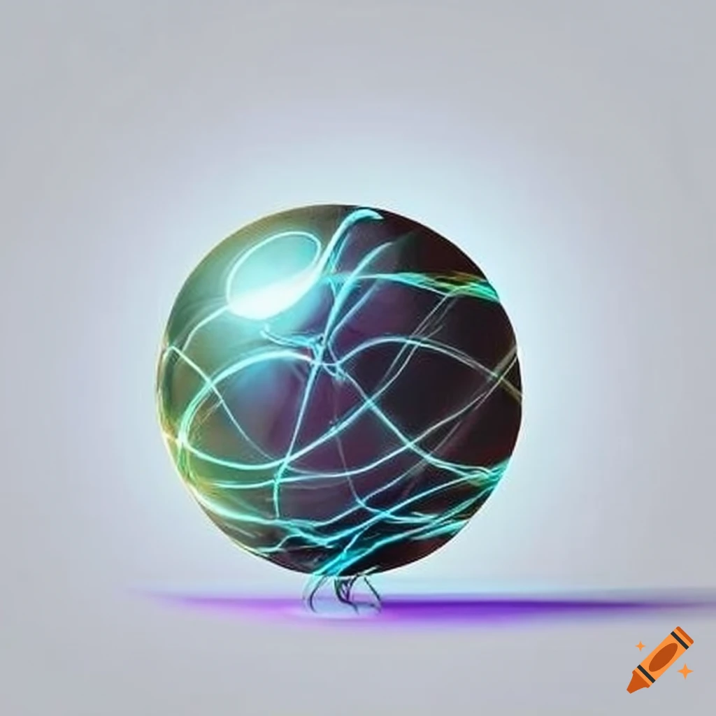 Glimmering magic ball on Craiyon