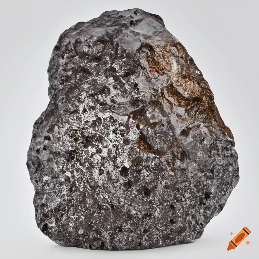 Meteorite on white background on Craiyon