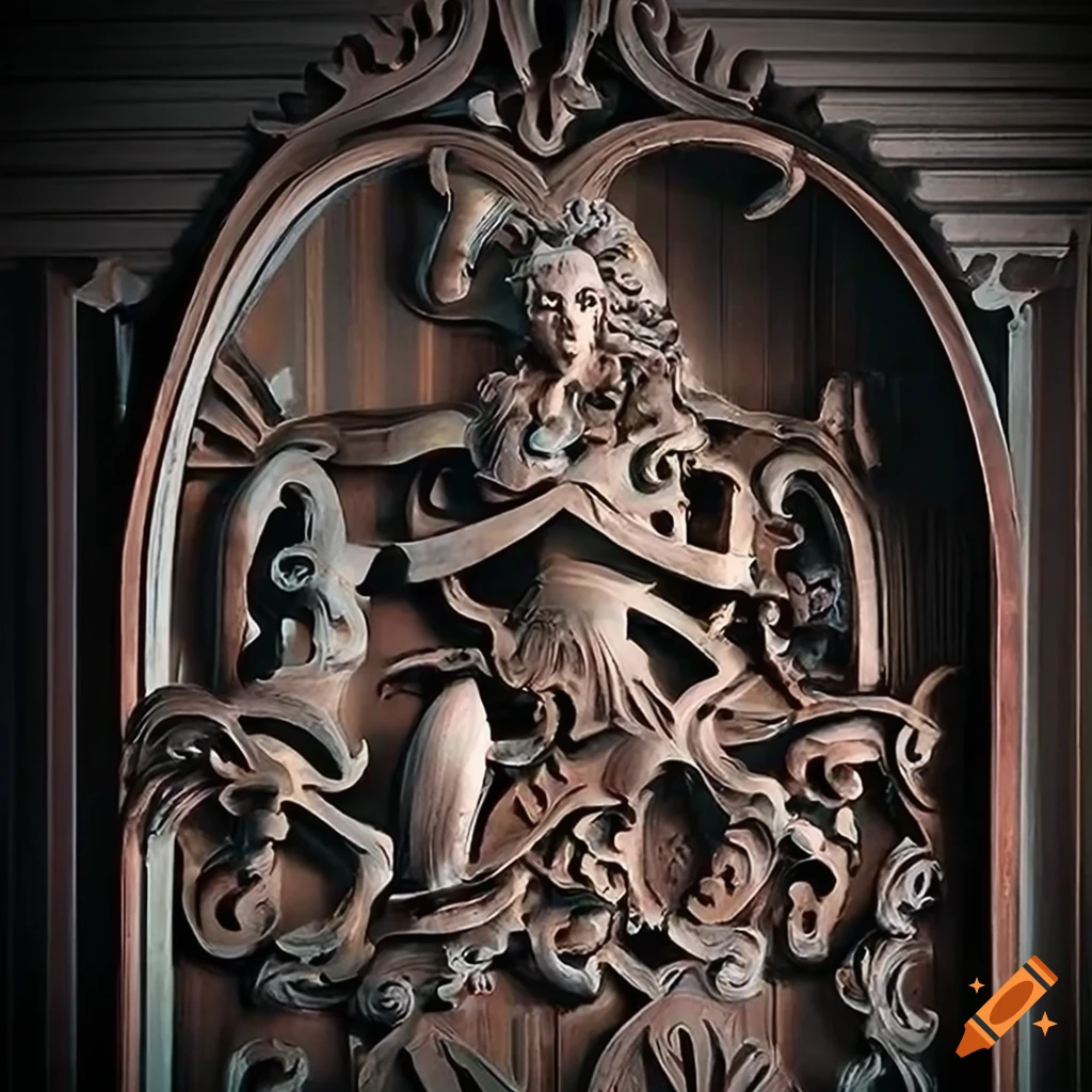 Detailed metalwork with variegated motif