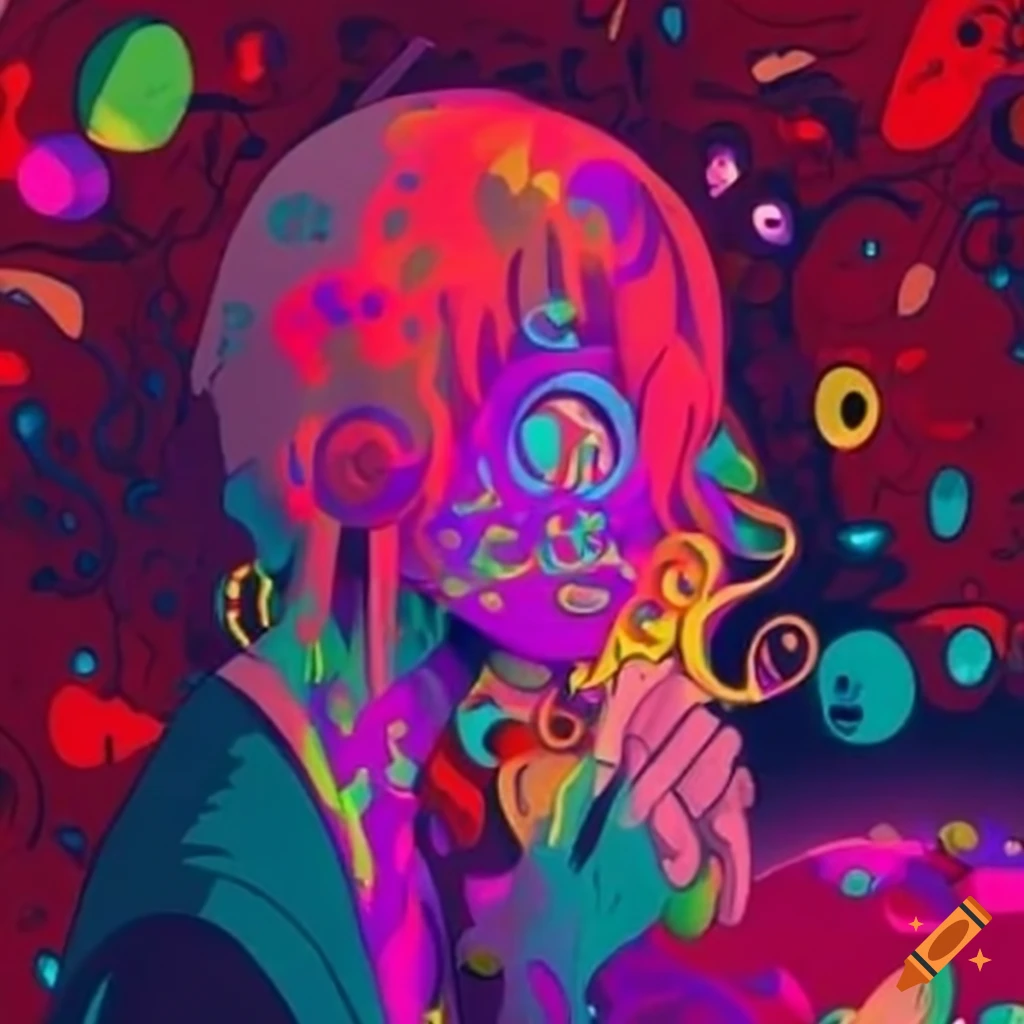 Abstract representation of schizophrenia and paranoia