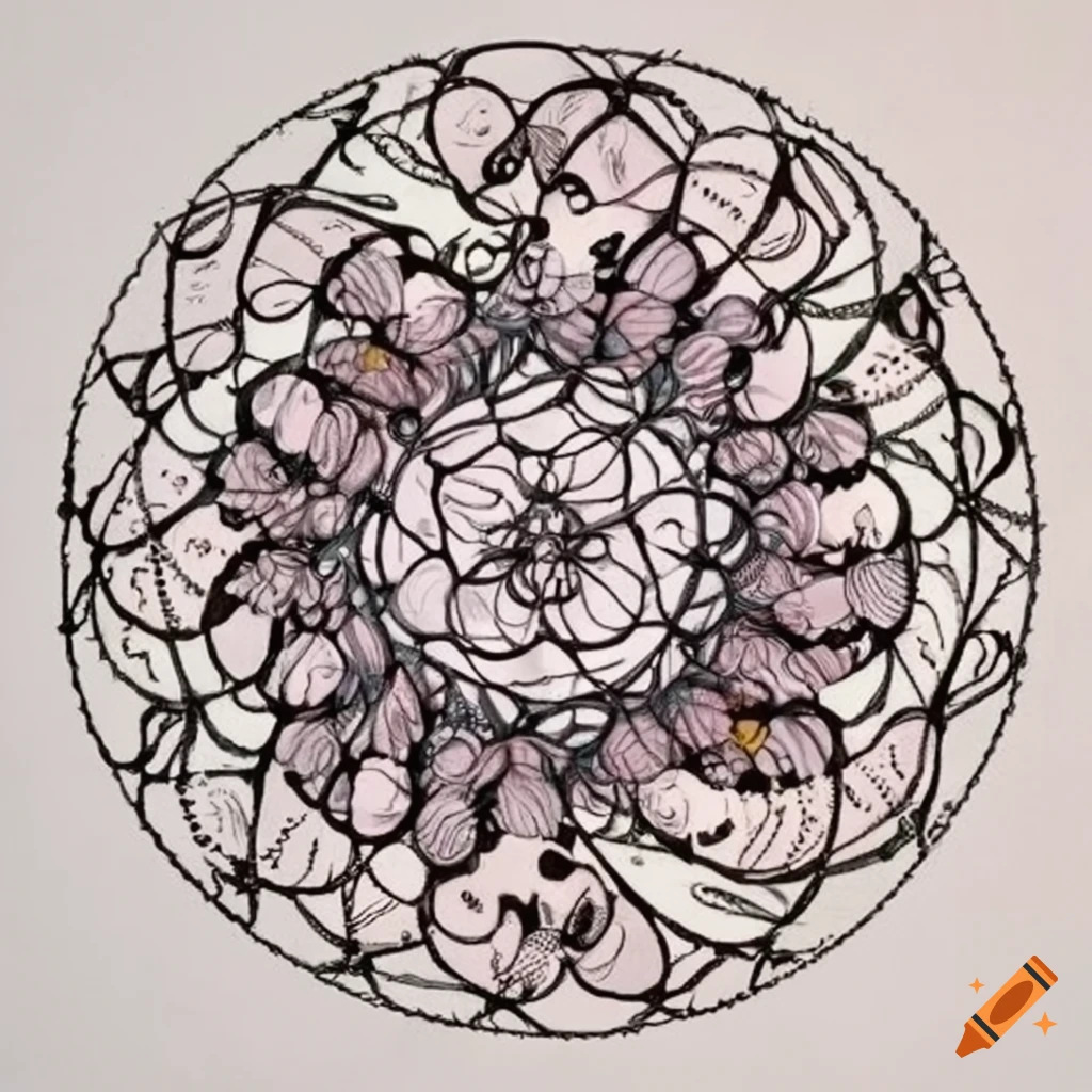 Junko mizuno's spirograph artwork on Craiyon