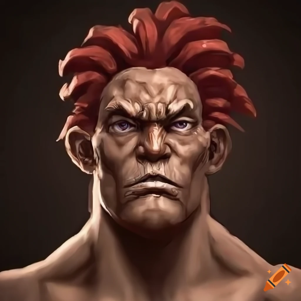 Photorealistic fantasy art of Hanma Yujiro as a Goliath on Craiyon