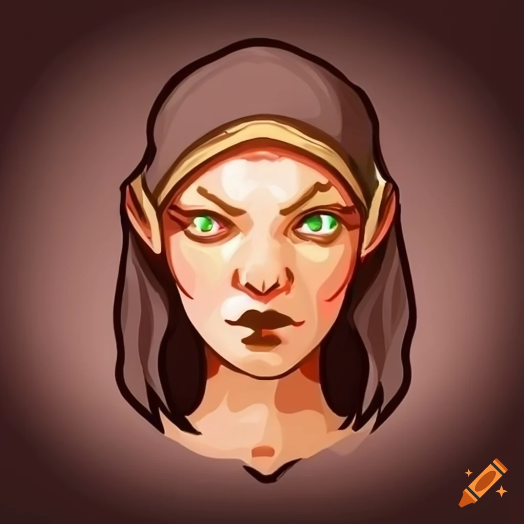 Small icon of a female wizard on Craiyon