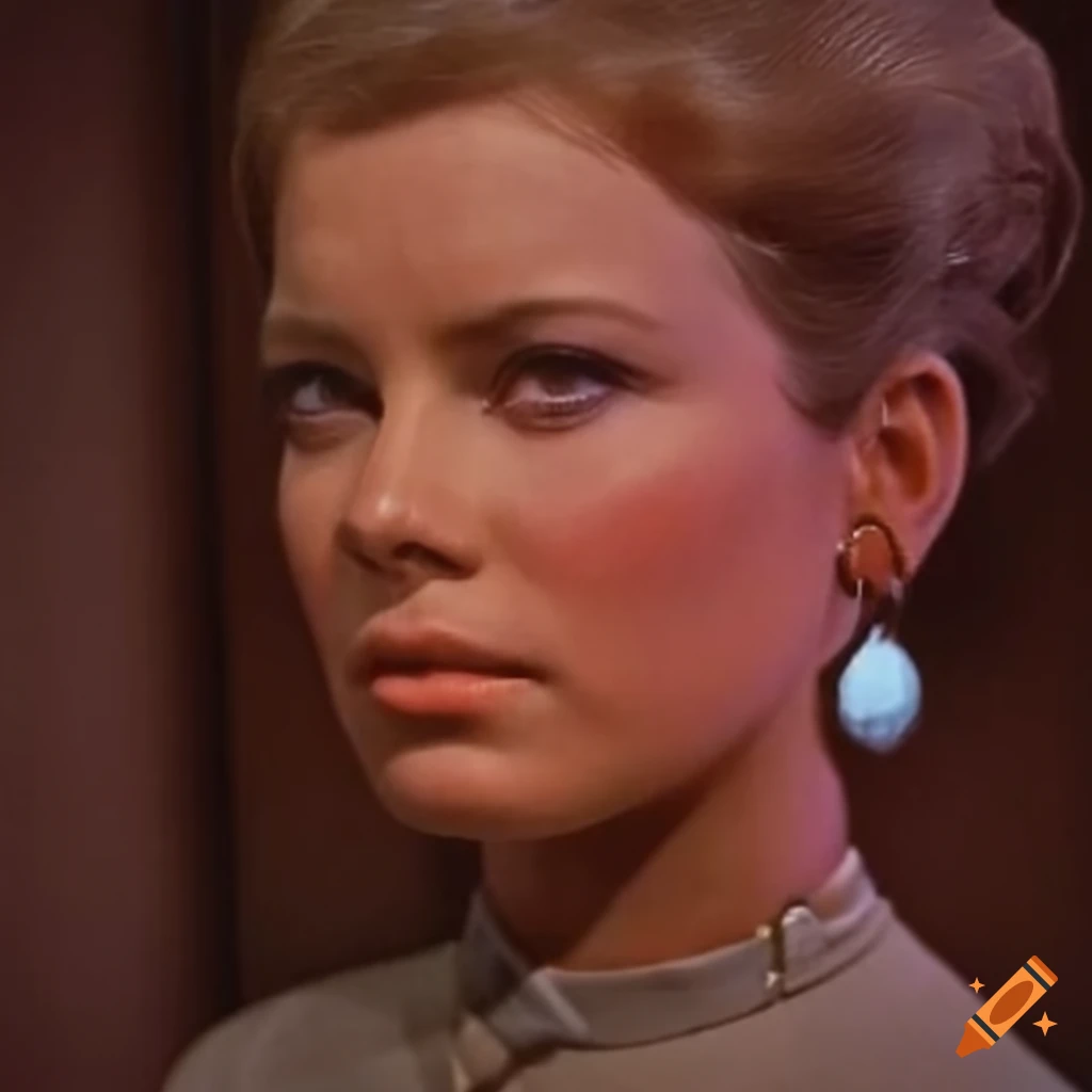 Feminine Starfleet officer with earrings on Craiyon