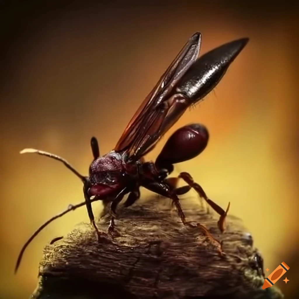 Unique black mutant insect with two legs on Craiyon