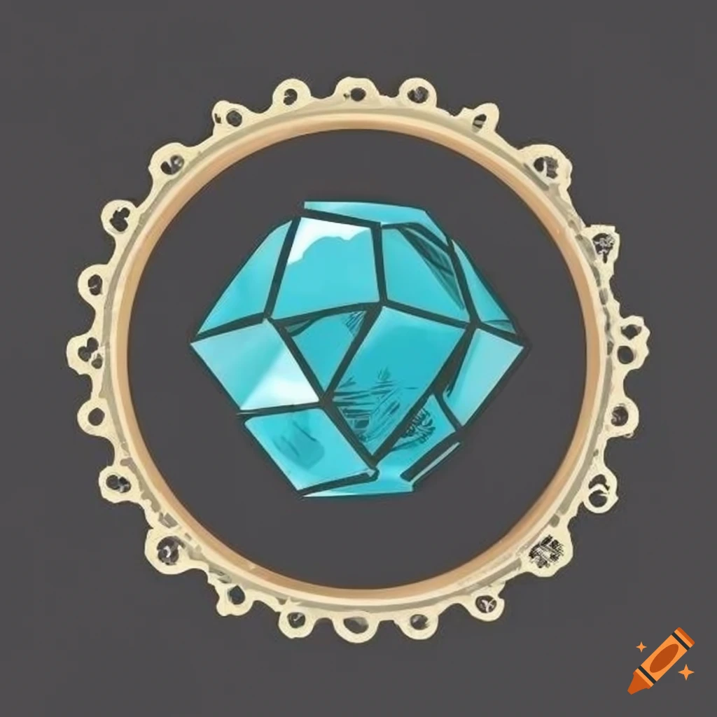 Cyan diamond-shaped postage stamp icon on black background