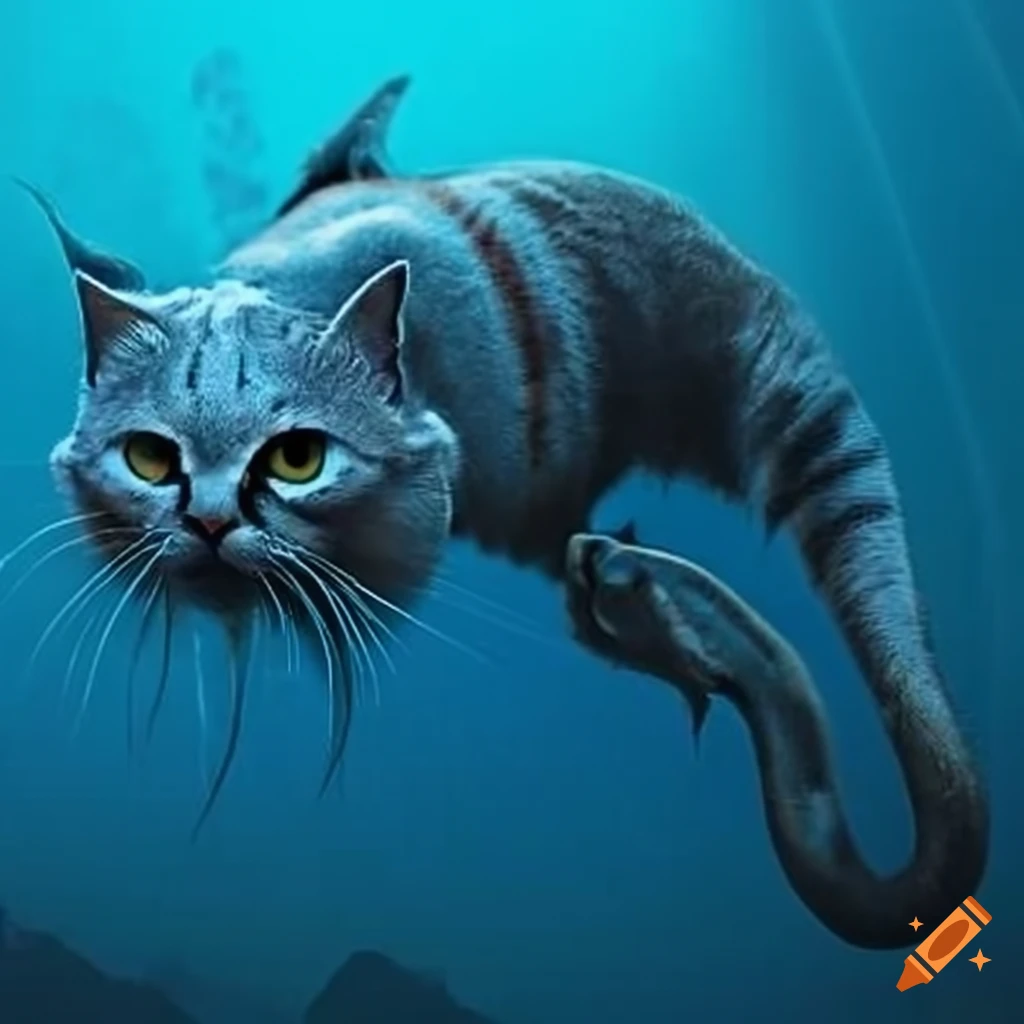 Mysterious cat in the deep sea