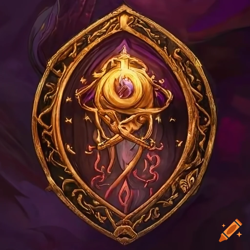 House crest of magic arcana on Craiyon