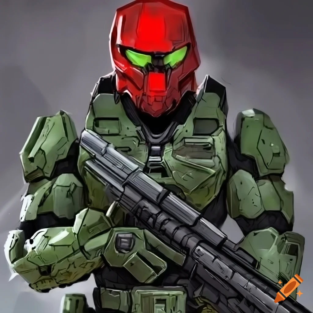 Red hood and master chief characters