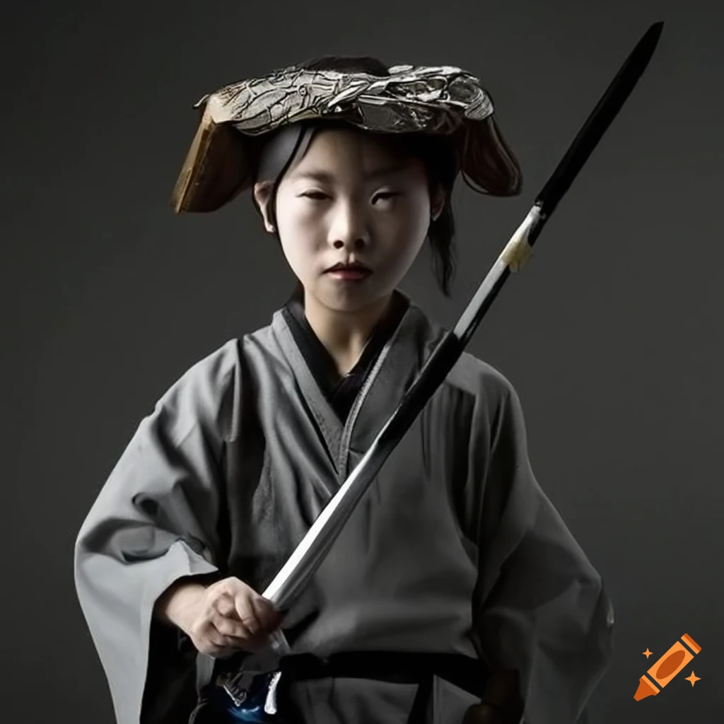 Japanese musician with a katana on Craiyon