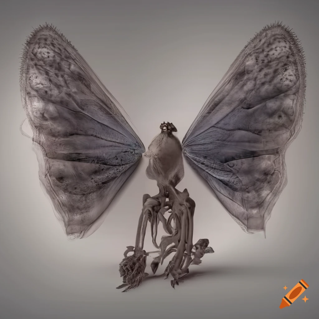 Butterfly with bat wings on Craiyon