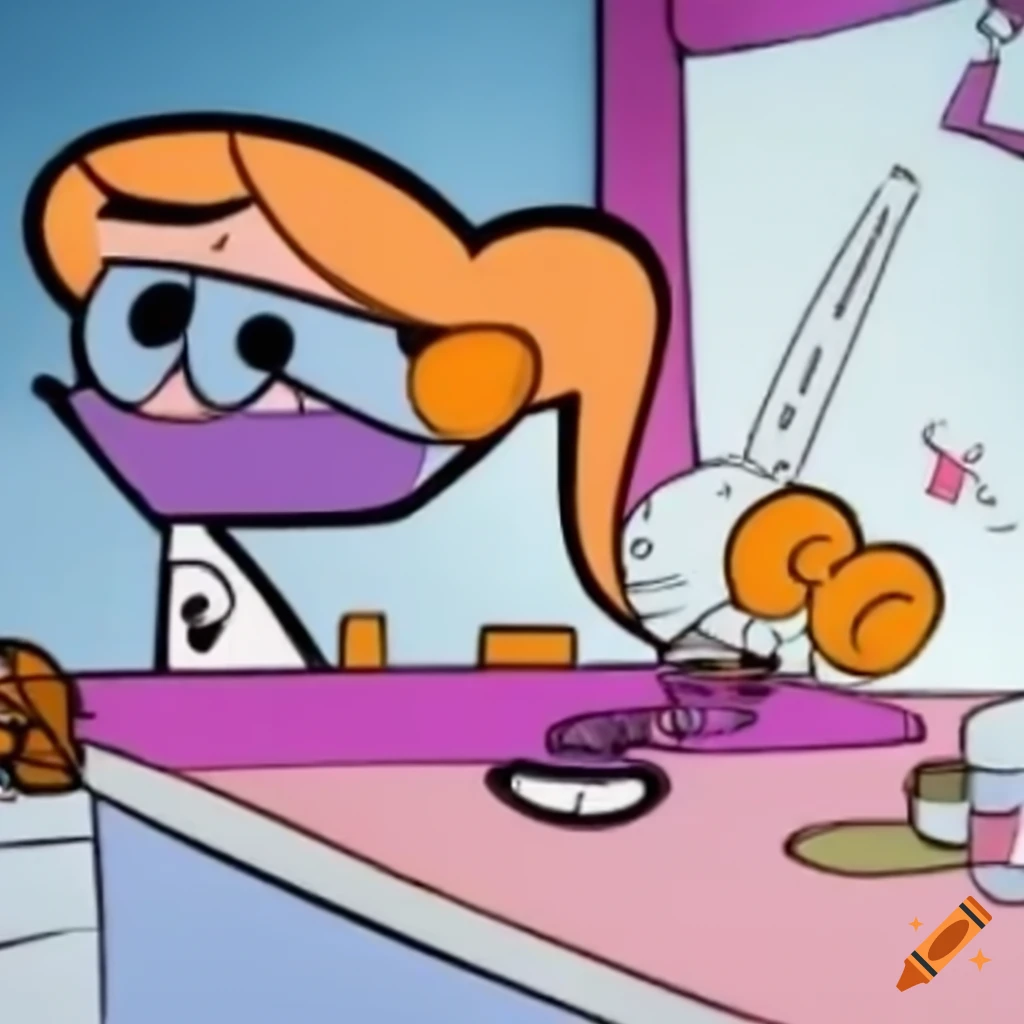 Dexter's laboratory cartoon image on Craiyon