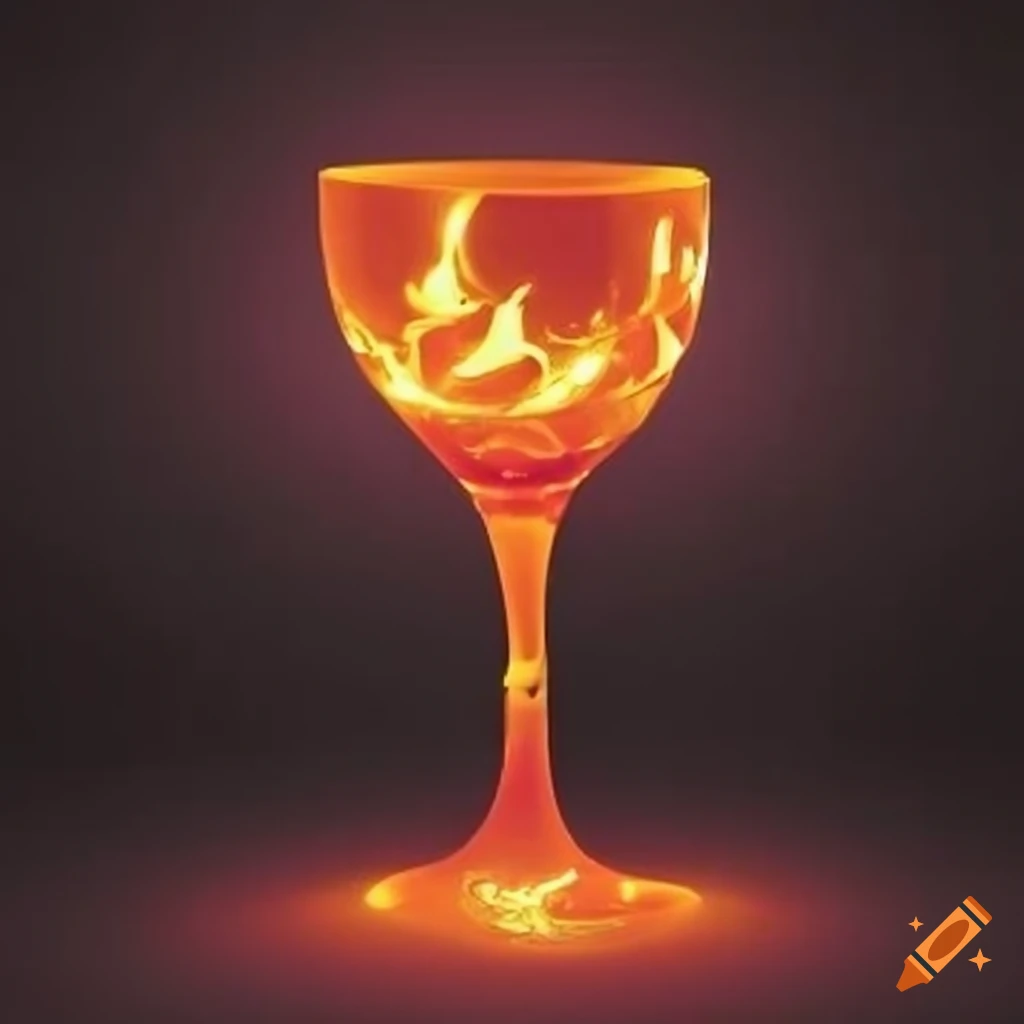 Glowing goblet on Craiyon
