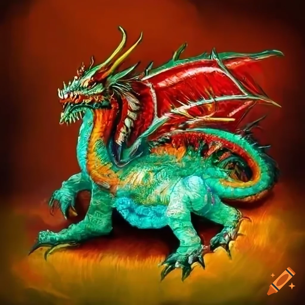 Illustration Of A Large Fat Dragon illustration-of-a-large-fat-dragon