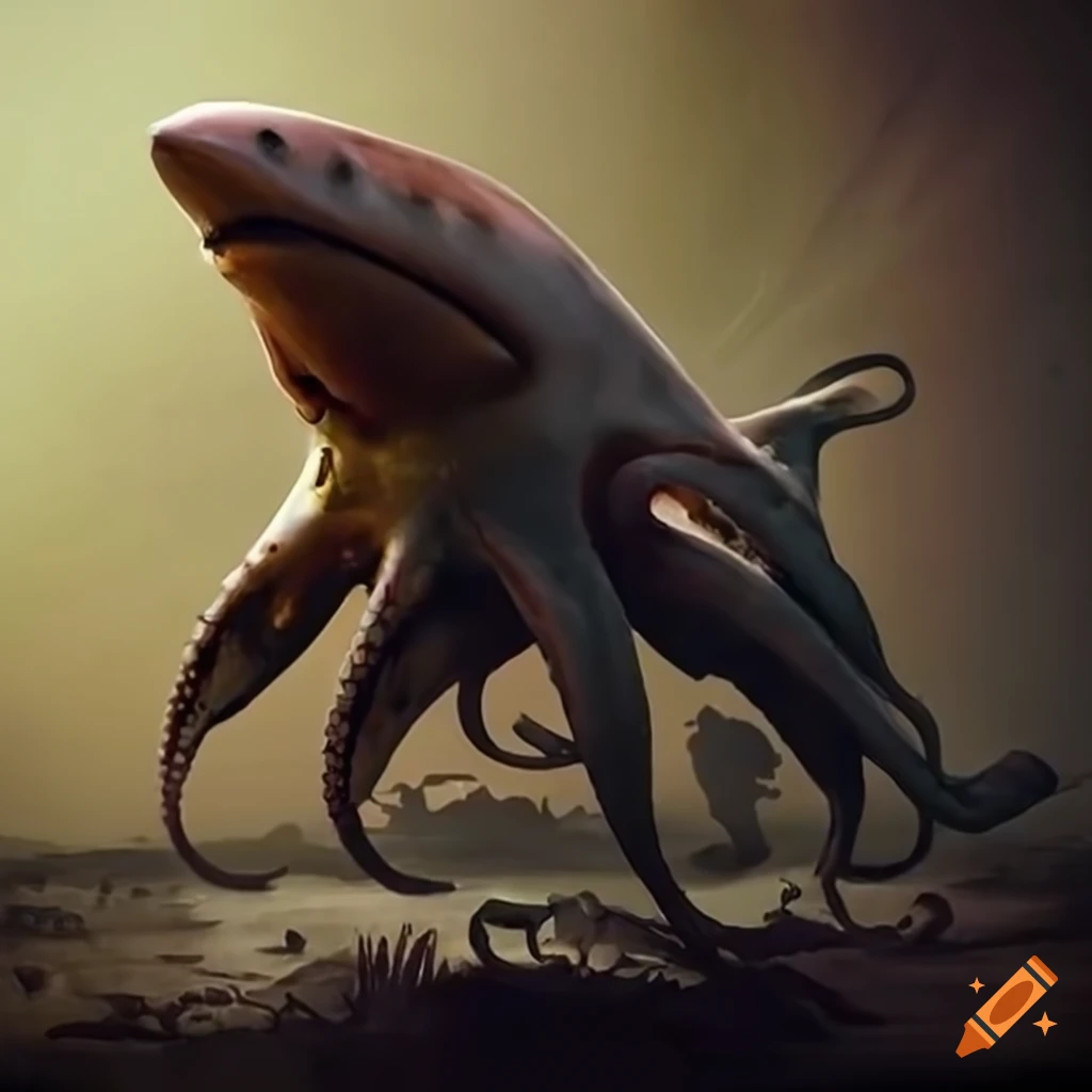 Image of a post-apocalyptic mutant creature on Craiyon