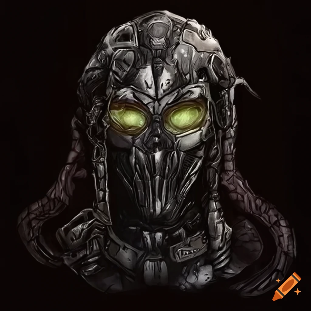 Image of a badass female cyborg superhero