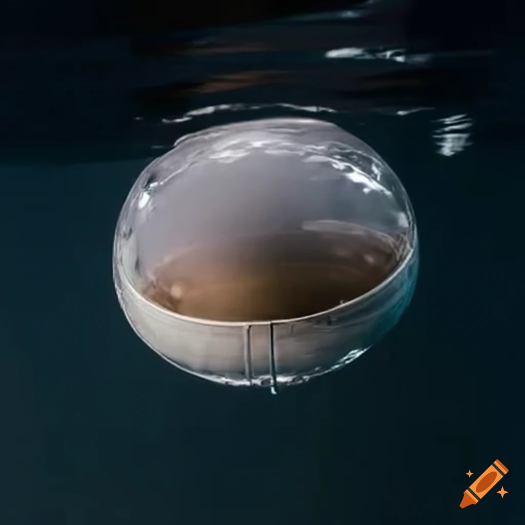 Floating capsule for water package transportation on Craiyon
