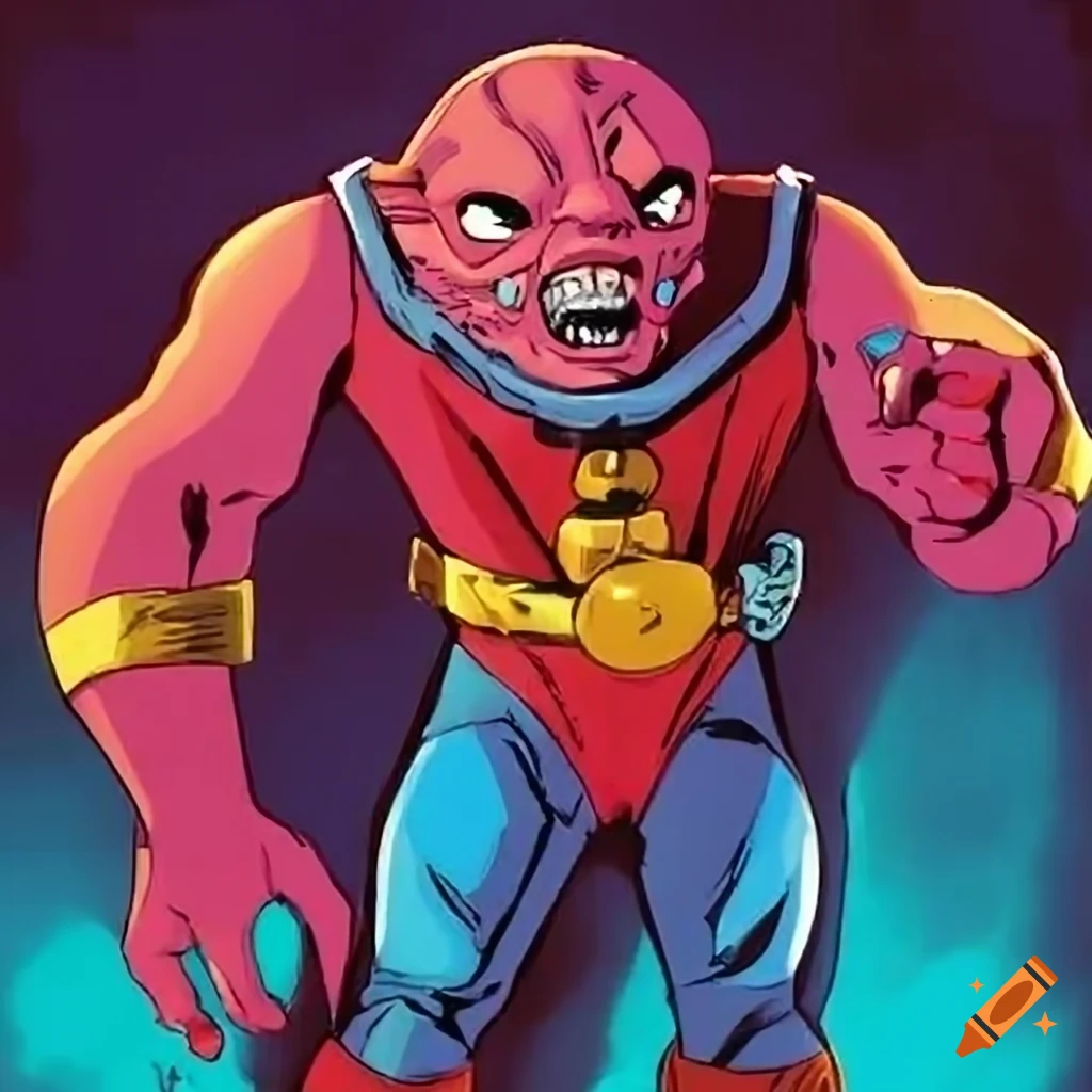 Dynaman character from the 80s on Craiyon