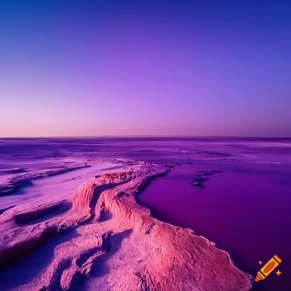 Pink river on Craiyon