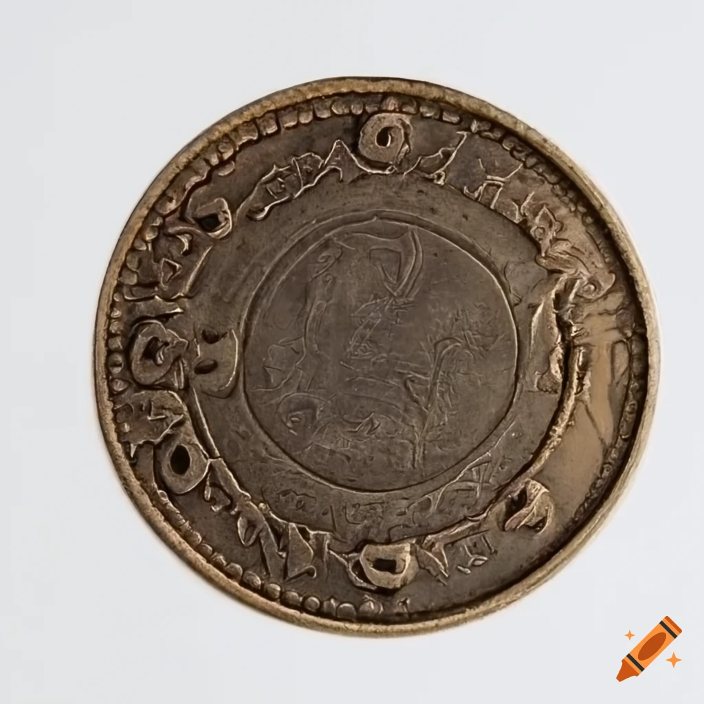 Medieval-style coin on a plain background