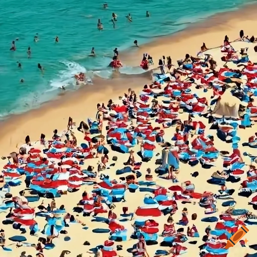 Summer warm beach on Craiyon